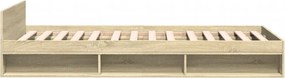 Rám postele se zásuvkou dub sonoma 90 x 190 cm kompozitní dřevo 3280785