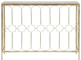 Konzolový stolek s konstrukcí ve zlaté barvě Mauro Ferretti Balcony, 112 x 31 cm