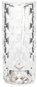 Stolní lampa Torre, 1x transparentní PVC stínítko, RGB