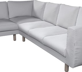Potah na pohovku IKEA Norsborg rohová 5-místná barva bílá látka pletený vzor
