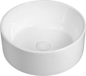 Sapho keramické umyvadlo na desku 40 cm bez otvoru pro baterii bez přepadu bílá FB48150