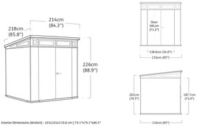 PENT Signature VERTICAL domek 7x7 - hnědý