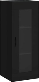 vidaXL Skříň highboard 34,5 x 34 x 180 cm kompozitní dřevo [3199314] Barva: Černá