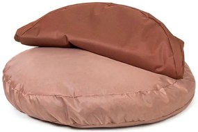 Pelech pro psy, kapsa, no. 110, hnědý s hnědou chlupatinou - č.1 průměr 60 cm