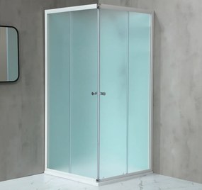NOTRE Q ROCKY 90 BÍLÝ Sprchový box čtvercový s mramorovou vaničkou