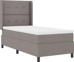 Postel s boxspringem s polštářem Taupe 200 x 80 cm textil 3341613