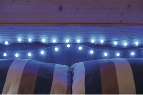 EMOS LED venkovní řetěz - kuličky 4m, modrá, časovač D5AB01