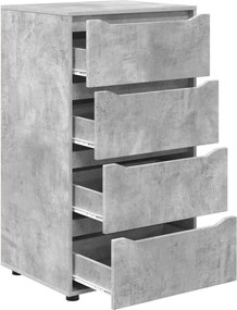 Úložné skříně 60 x 48 x 105 cm Kompozitní dřevo Betonově šedá 3406238