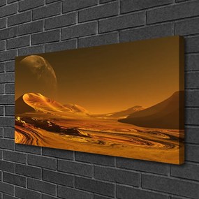 Obraz na plátně Poušť Vesmír Krajina 140x70 cm
