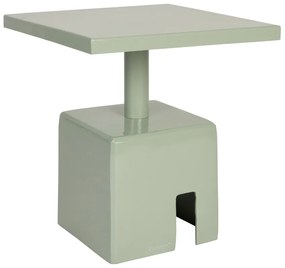 Zelený kovový odkládací stolek ZUIVER CHUBBY 40 x 40 cm