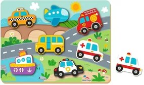 2Kids Toys Vkládací puzzle Doprava