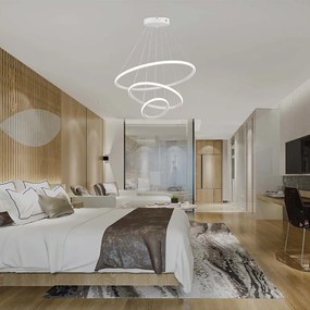 LED Solution Bílé závěsné LED svítidlo kulaté 60cm 32W 8018