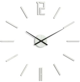 ModernClock 3D nalepovací hodiny Carlo bílé