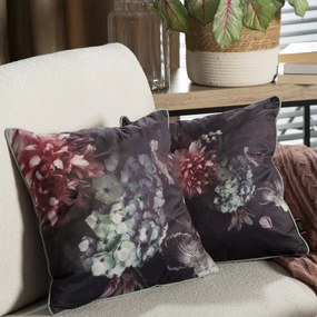 DEKORAČNÍ POVLAK NA POLŠTÁŘ VELVET 131 45X45 CM KVĚTY