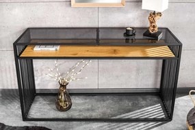 Designový konzolový stolek Skövde v dubovém vzhledu 120cm