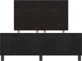 Postel s boxspringem s čelo Černá 140 x 190 cm samet 3344941