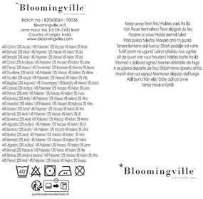 Hnědá deka z recyklované bavlny 130x160 cm Arni – Bloomingville