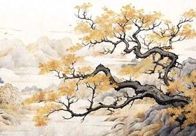 Postershop Fototapeta vliesová: Art Japanese Tree - 416x254 cm