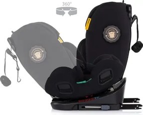 CHIPOLINO Autosedačka Techno i-Grow i-Size Noir / 40-150 cm / Isofix 3