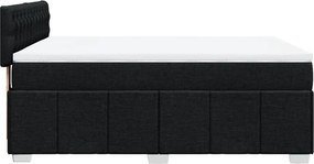 Box spring postel s matrací černá 160x200 cm textil 3287128