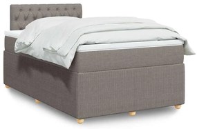 Box spring postel s matrací taupe 120x200 cm textil 3287434