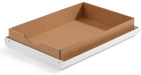 Bílý kočičí záchod 41x54,5 cm Sito White – MiaCara