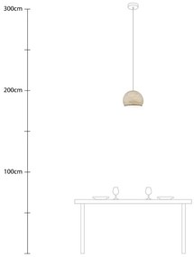 creative cables Stínidlo tvaru kupole z polyesterového vlákna - 100% vyrobené ručně Barva komponentu: Olivově Zelená, Velikost ⌀: M - 35cm