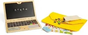Bigjigs Toys Dřevěný magnetický notebook / od 3 let / 95 dílků