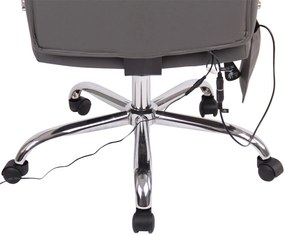 Masážní kancelářská židle Tadlow - umělá kůže | šedá