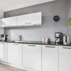 TFA 60.3550.20 bíločerná / Nástěnné hodiny / DCF signál / sklo / O 245
