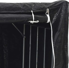 vidaXL Stojan na palivové dřevo s krytem 200,5x80,5x110,5 cm [4104946]