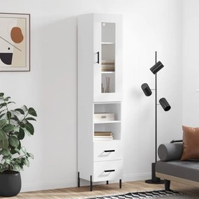 vidaXL Skříň highboard 34,5 x 34 x 180 cm kompozitní dřevo [3199309] Barva: Bílá