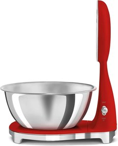 Červená plastová digitální kuchyňská váha – SMEG