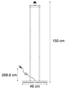 Moderní stojací lampa černá - Thijmen