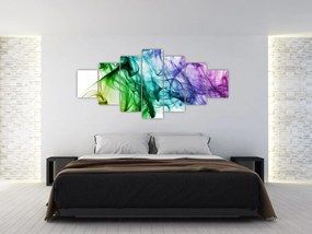 Obraz - barevný kouř (210x100 cm)