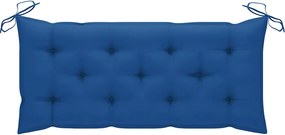 Skládací zahradní lavice s poduškou 118 cm bambus 3063874