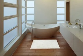 Koberce Breno Koupelnová předložka ELLA MICRO bílá, Bílá, 40 x 50 cm