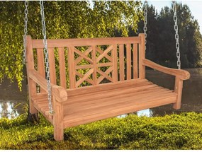 Dřevěná zahradní houpačka v přírodní barvě Latoa – Garden Pleasure