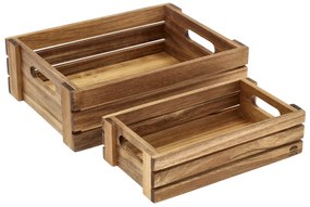 Holm Sada krabiček z akáciového dřeva (2 ks)