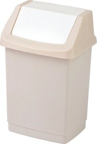 Béžový plastový odpadkový koš 50 l Click-It – Curver