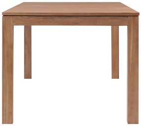 vidaXL Jídelní stůl masivní teak s přírodním povrchem 180 x 90 x 76 cm