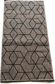 HU Hnědý sisalový koberec Sizal MODEL:-3D Rozměr: 40x60 cm