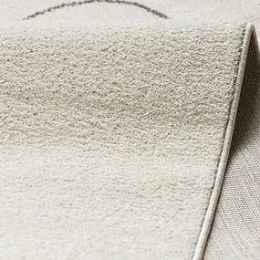Dywany Łuszczów, Kusový koberec Fusion 8299 cream/beige, 80x150, bílá, kancelář