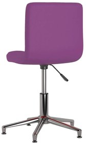 Petromila Swivel Dining Chair Purple Faux Leather (334403)