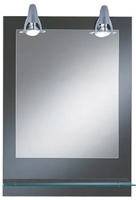 Kristall-Form Zrcadlo s LED osvětlením Pierre, 70 × 50 cm