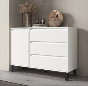 Komoda Borg 1d3s bílá