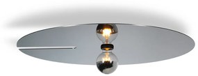 Stropní či nástěnné zrcadlové svítidlo Mirro Ceiling / Wall Barevná varianta: Černá / Černý chrom, Průměr: 750 mm