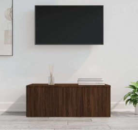 vidaXL TV stolek 80 x 34 x 30 cm dřevotříska [801867] Barva: hnědý dub