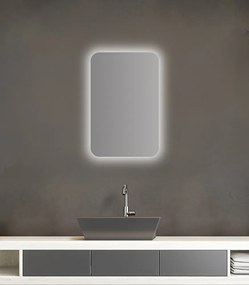 Aluminio Elegance Zrcadlová skříňka s LED osvětlením, 60 × 40 × 13 cm