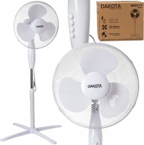 Ventilátor Stojanový, Regulace, Oscilace, Tichý, Silný, 60 W, 40 CM Vysoký